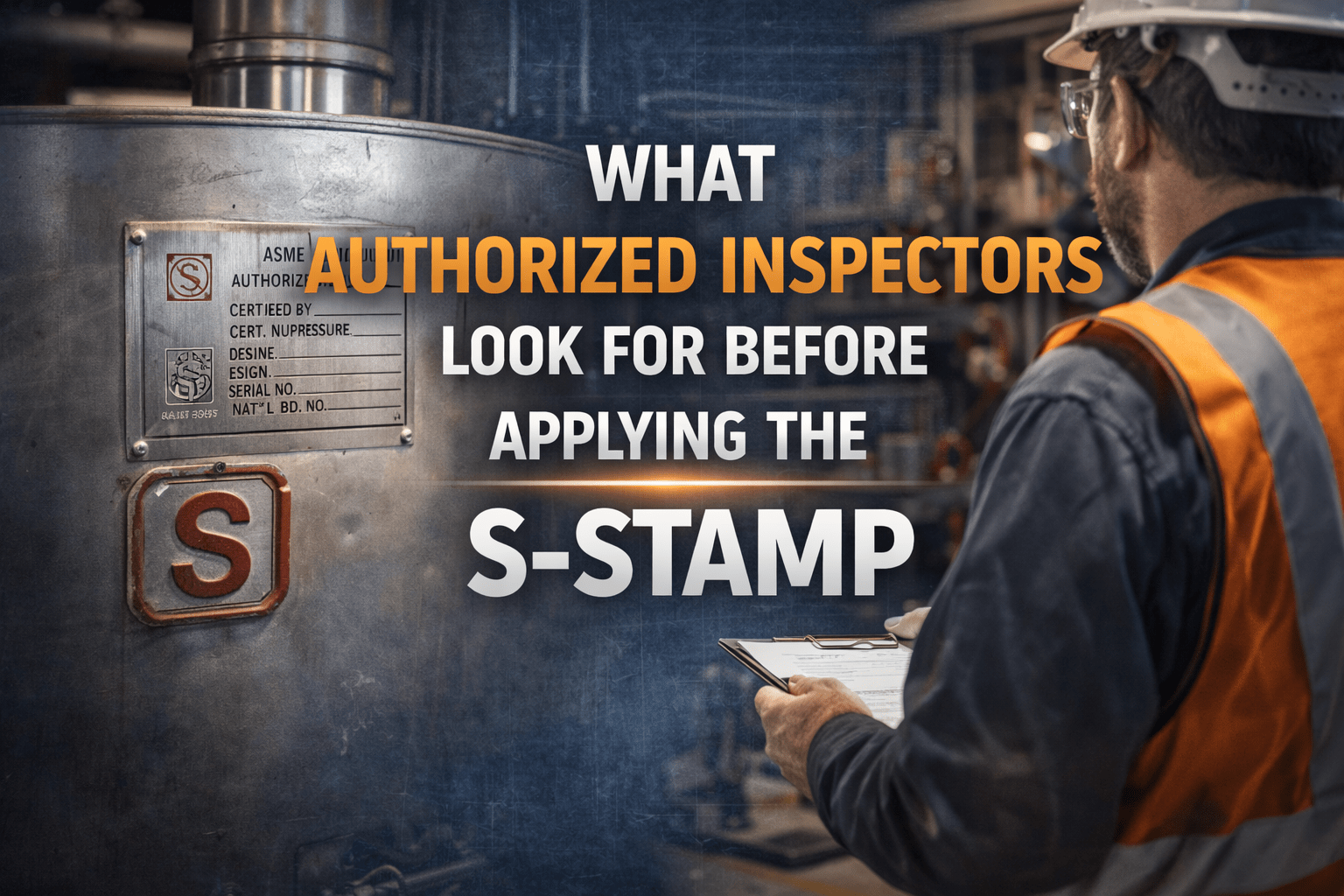 What Authorized Inspectors Look for Before Applying the ASME S-Stamp ...